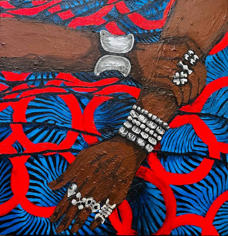 Mama’s lap Painting by Modupe Alatise Odusote | Saatchi Art