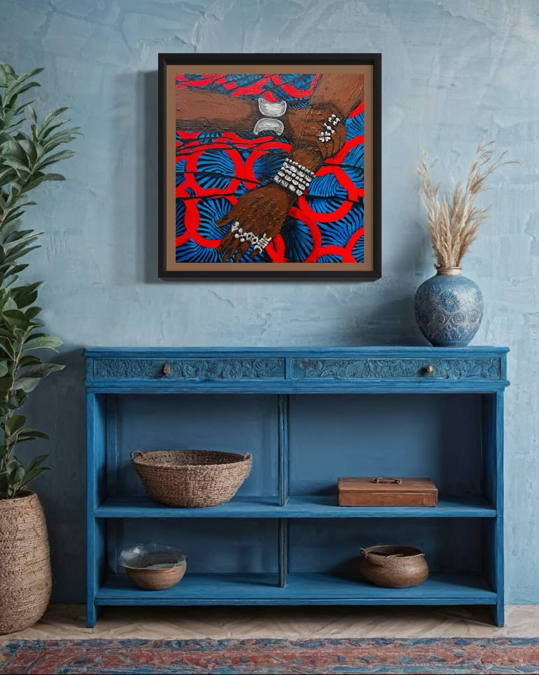 Mama’s lap Painting by Modupe Alatise Odusote | Saatchi Art