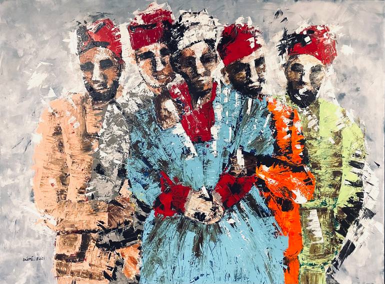 Kinsfolk - II Painting by Modupe Odusote | Saatchi Art