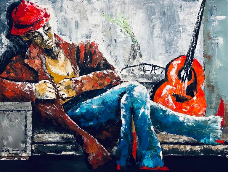 What moves you - I Painting by Modupe Odusote | Saatchi Art