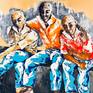 Awón Boys Painting by Modupe Odusote | Saatchi Art