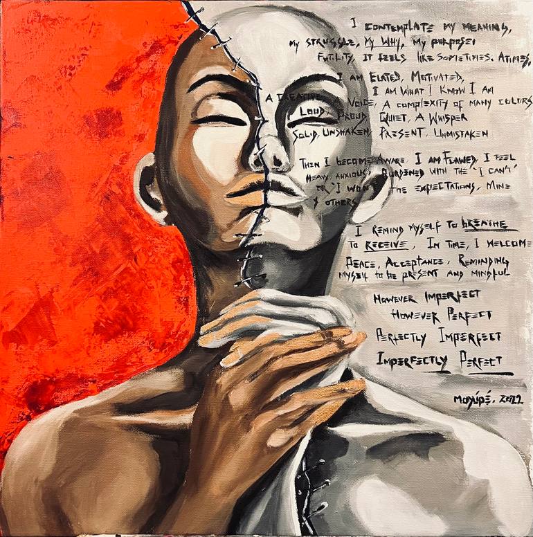 Imperfectly perfect Painting by Modupe Alatise Odusote | Saatchi Art