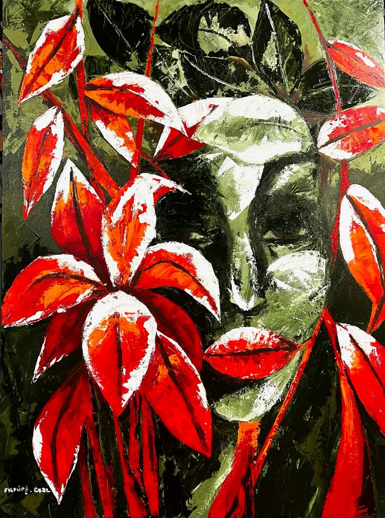 She breathes Painting by Modupe Alatise Odusote | Saatchi Art