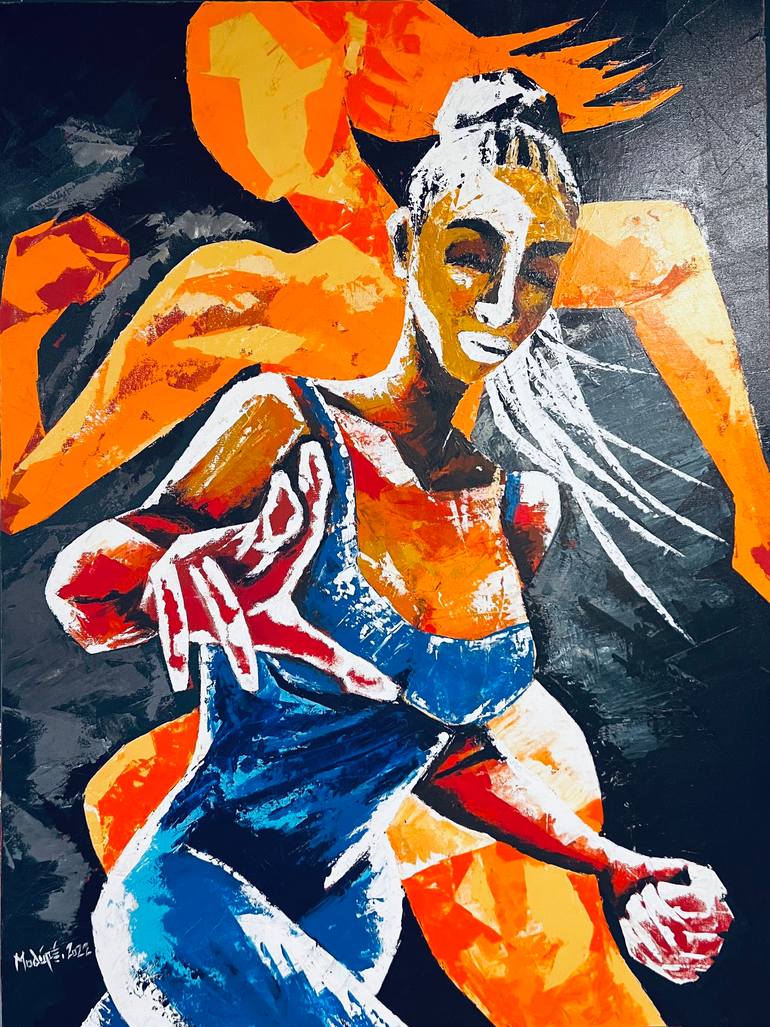 “I Came to Thrive” Painting by Modupe Alatise Odusote | Saatchi Art