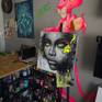 FIERY - original face painting Painting by Ann Pro | Saatchi Art