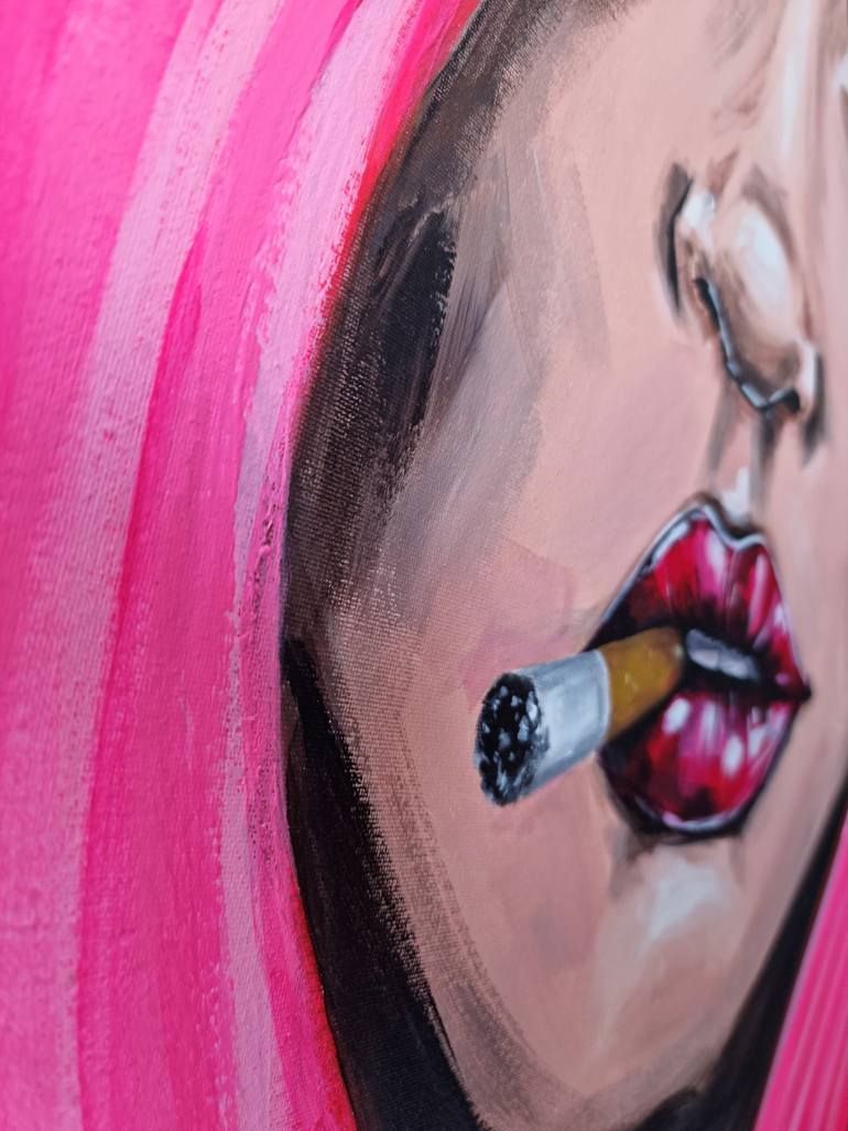 What are you staring at? Painting by Ann Pro | Saatchi Art