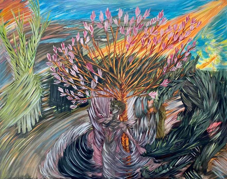 Queen magnolia Painting by Alexander Shirin | Saatchi Art