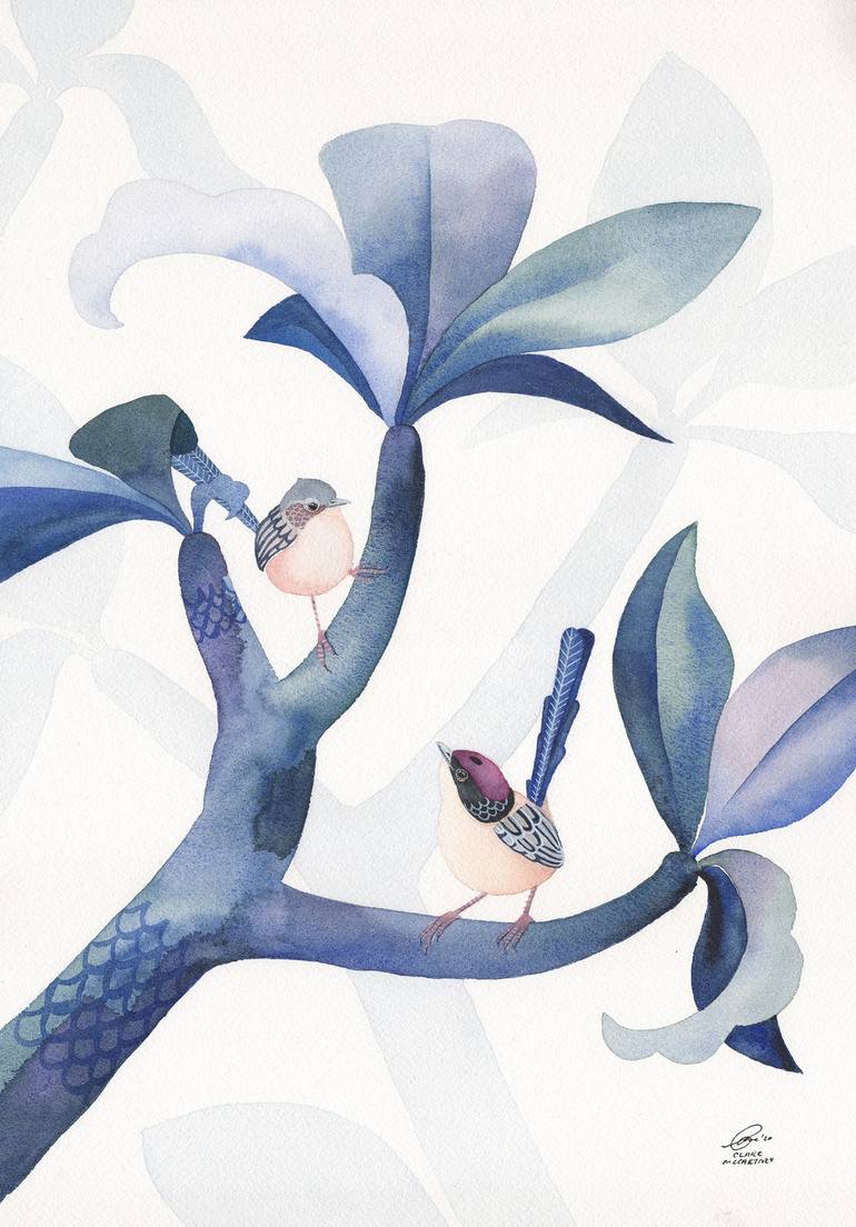 Purple Crowned Fairies Painting by Clare McCartney | Saatchi Art