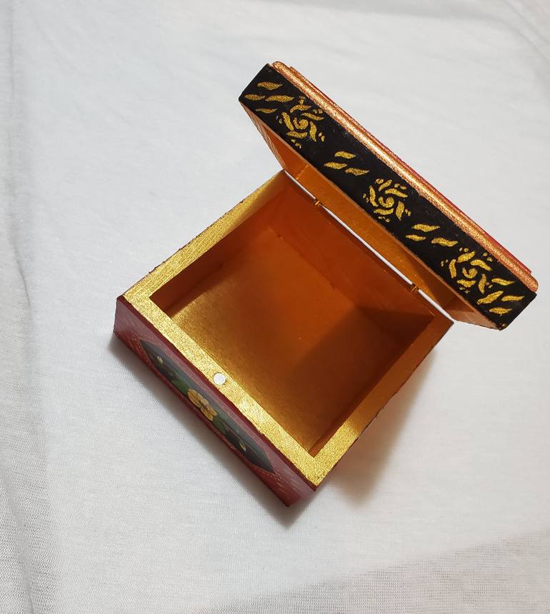 Jelwery Box. Golomorgh box Painting by Mehrnoush Bouzarjmehr | Saatchi Art