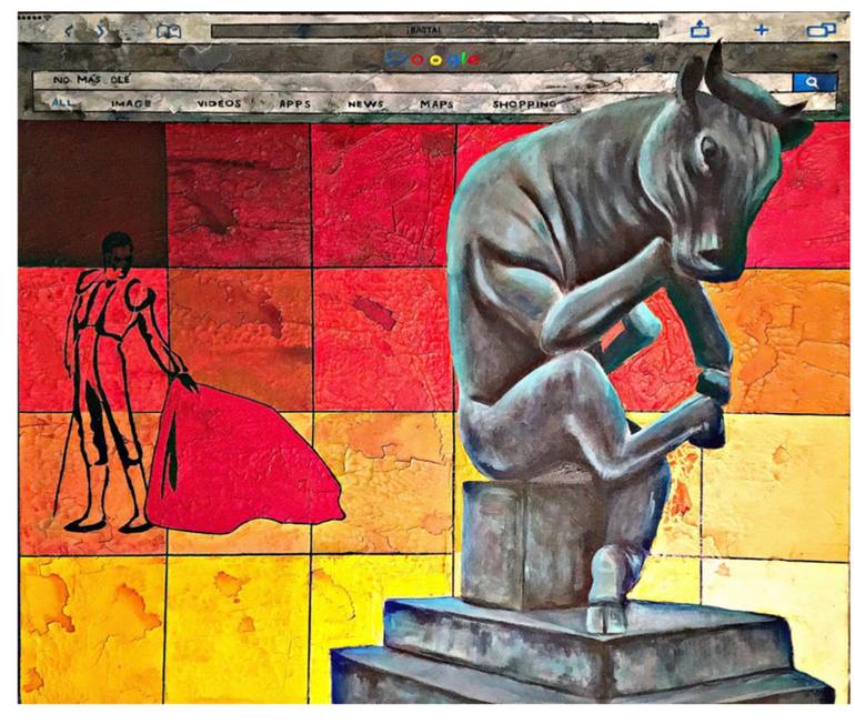 GOOGLISM Painting by Nora Sarlak | Saatchi Art