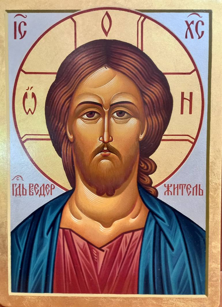 Icon Lord Almighty Painting by Eduard Diundikov | Saatchi Art