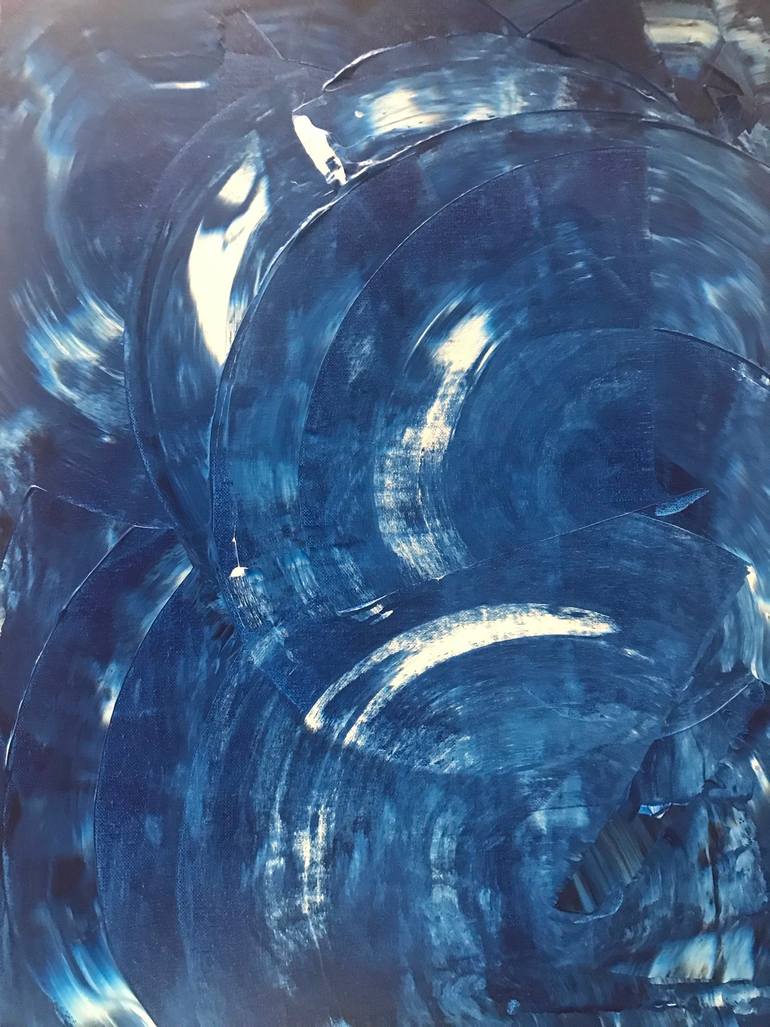 “Moody Blues” Painting by Lori Ann Clancy | Saatchi Art