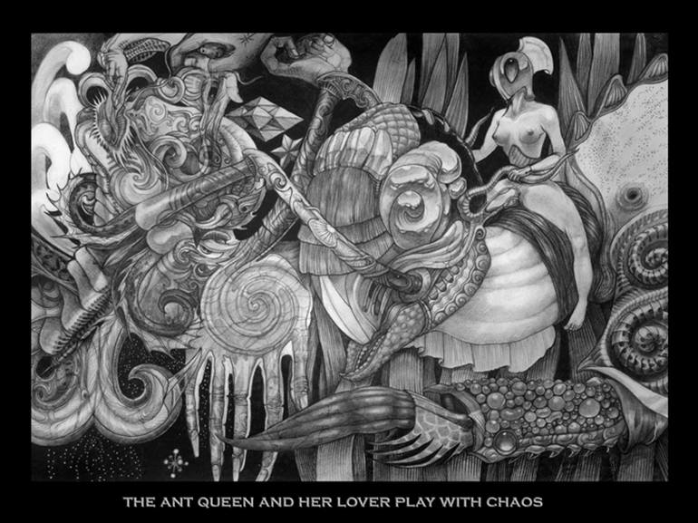 The Ant Queen Drawing by Deborah Valentine | Saatchi Art