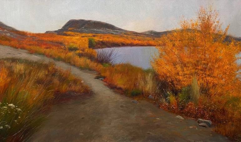 Autumn in Teriberka Painting by Vsevolod Kuznethov | Saatchi Art