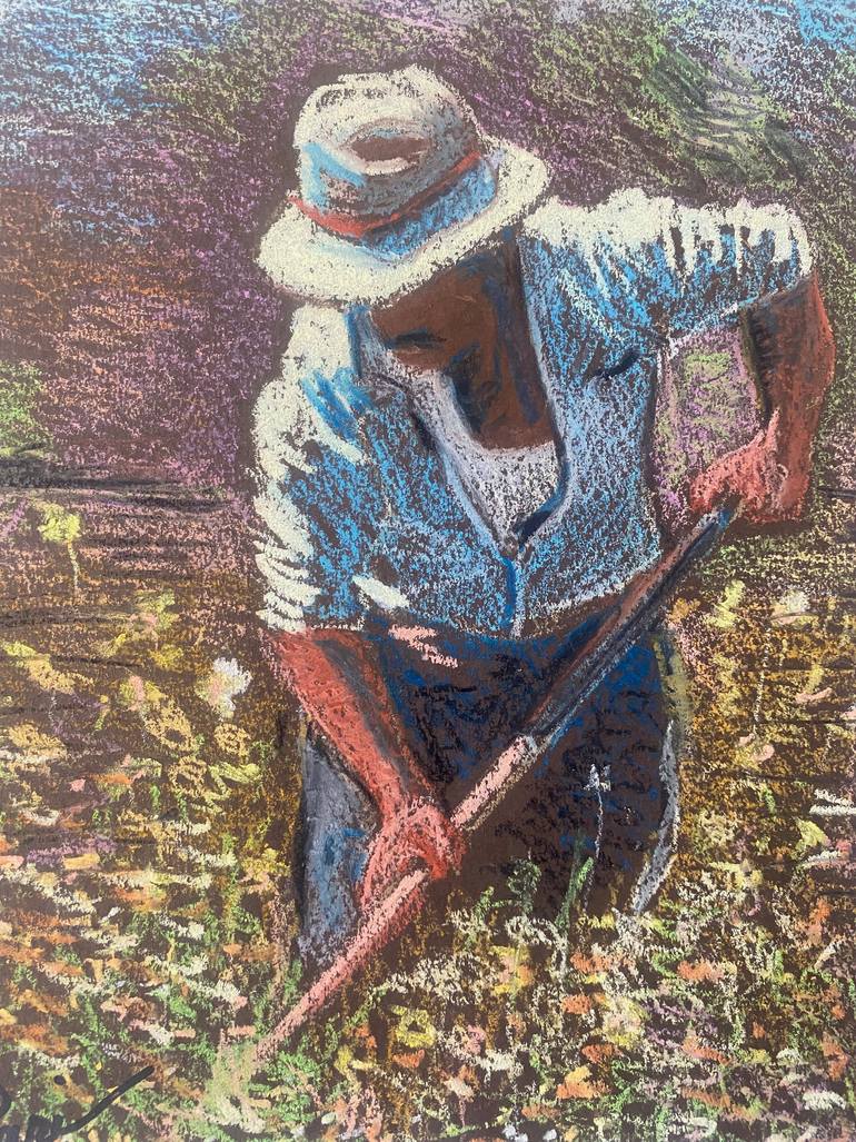 The Man in the Fields Painting by pari patten | Saatchi Art