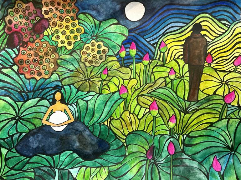 Fertility, Futility Painting by Yvette Wohn | Saatchi Art