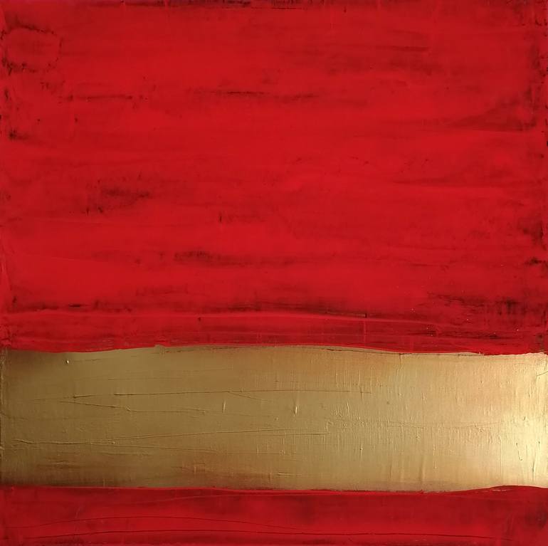 Gold rush Painting by Jevika Jevika | Saatchi Art