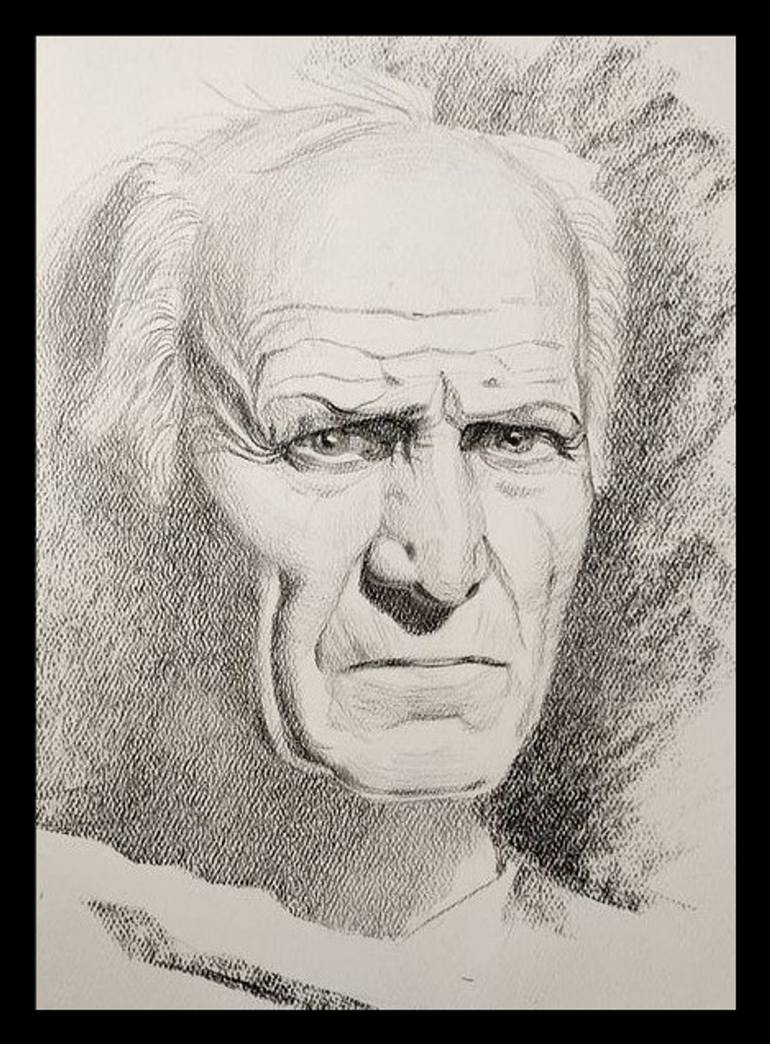 Manly Portrait/Retrato Masculino Drawing by Irina EndorphineArt ...