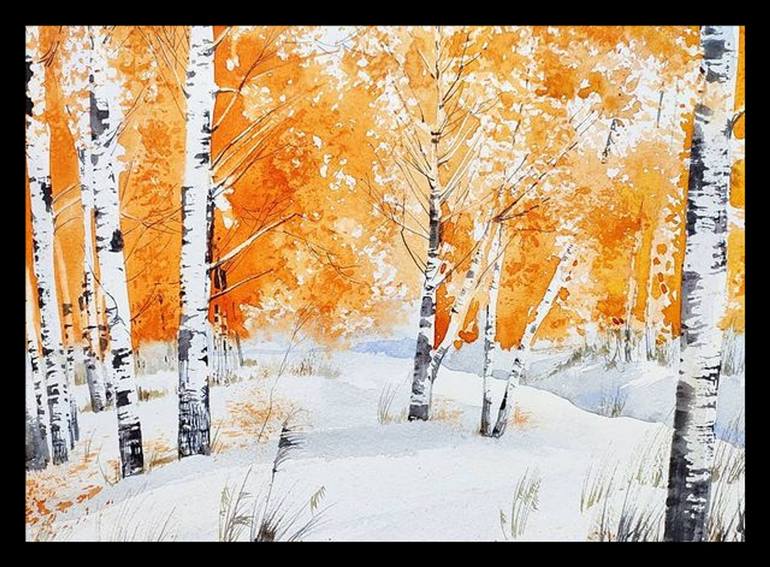 November Forest/Bosque de Noviembre Painting by Irina Endorphineart ...