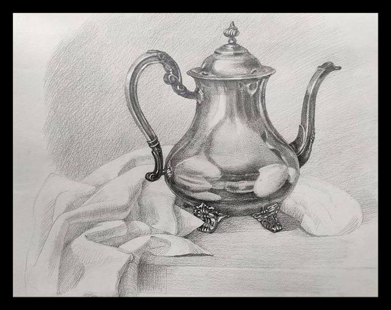 Teapot/Tetera Drawing by Irina EndorphineArt | Saatchi Art
