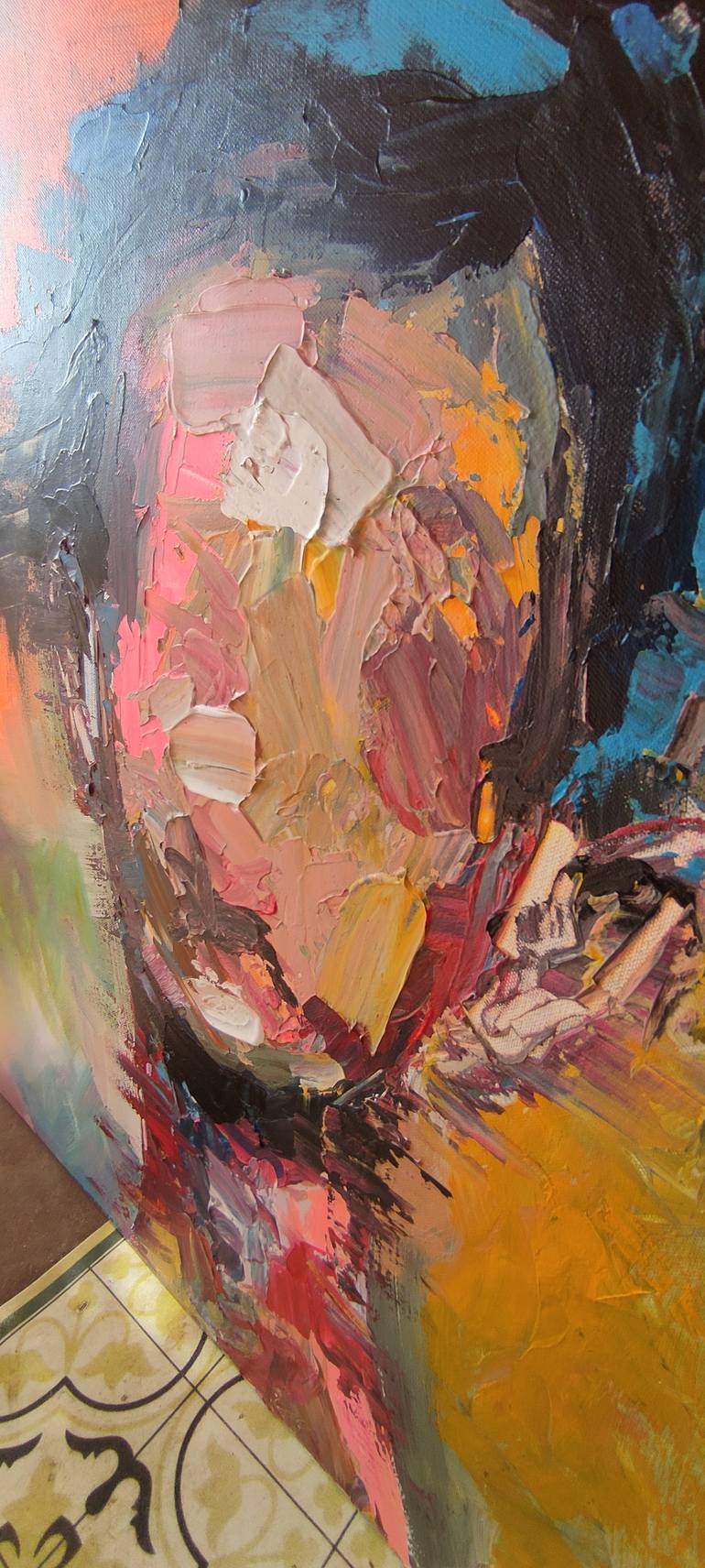 Abstract without face Painting by Maria Kireev | Saatchi Art