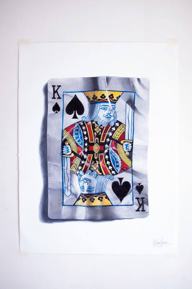 King Drawing by Kabir Hirani | Saatchi Art