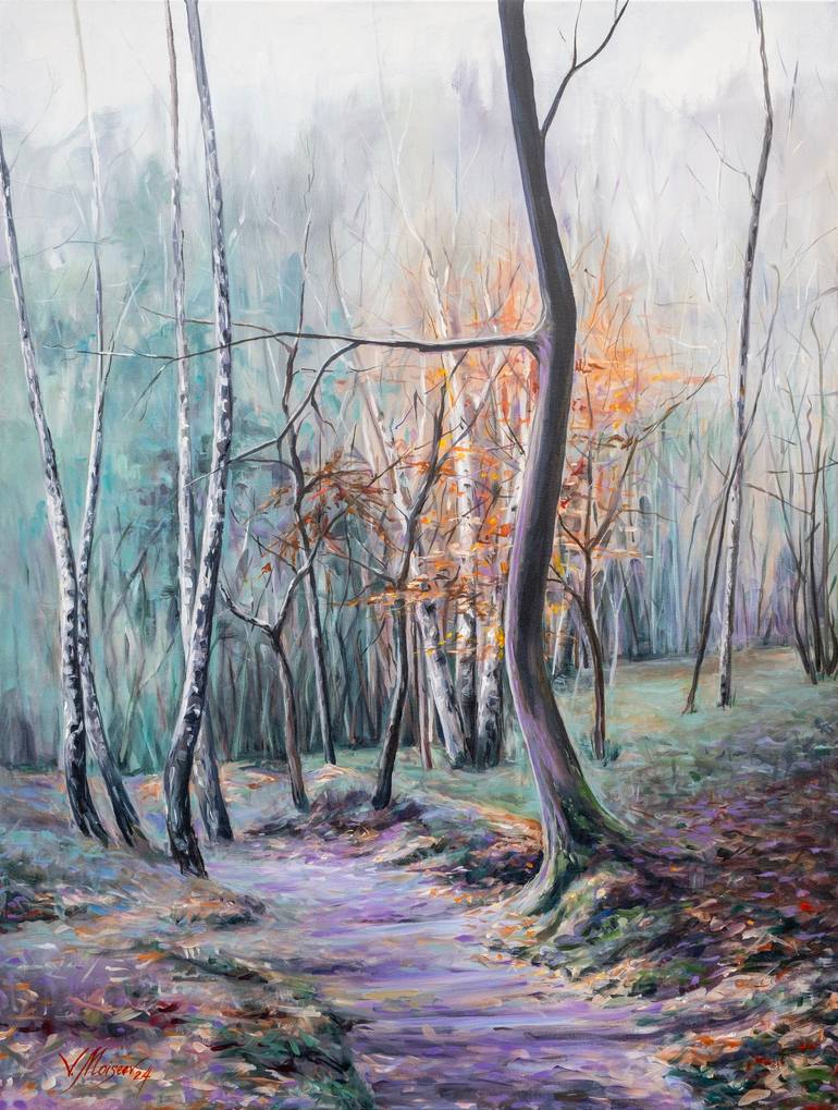 “A Walk Through Memory” Painting by Vitaly Moiseev | Saatchi Art