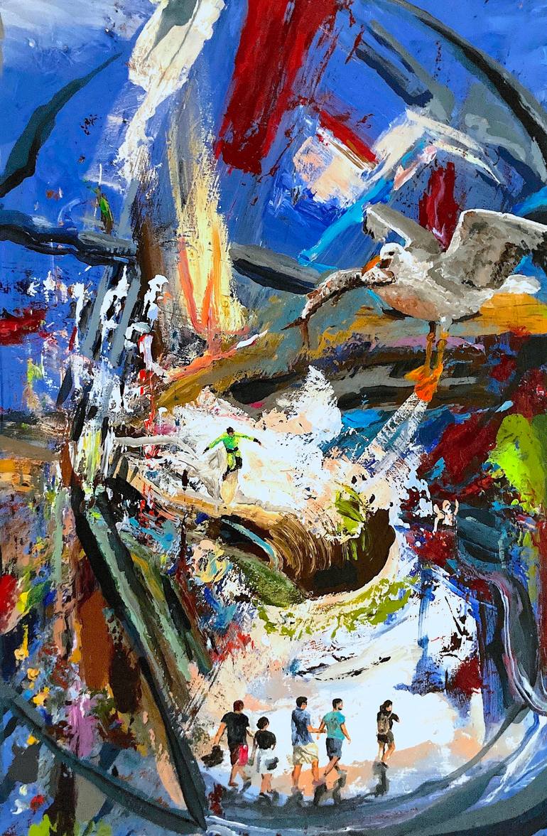 Lagoon Painting by Martin Wojnowski | Saatchi Art