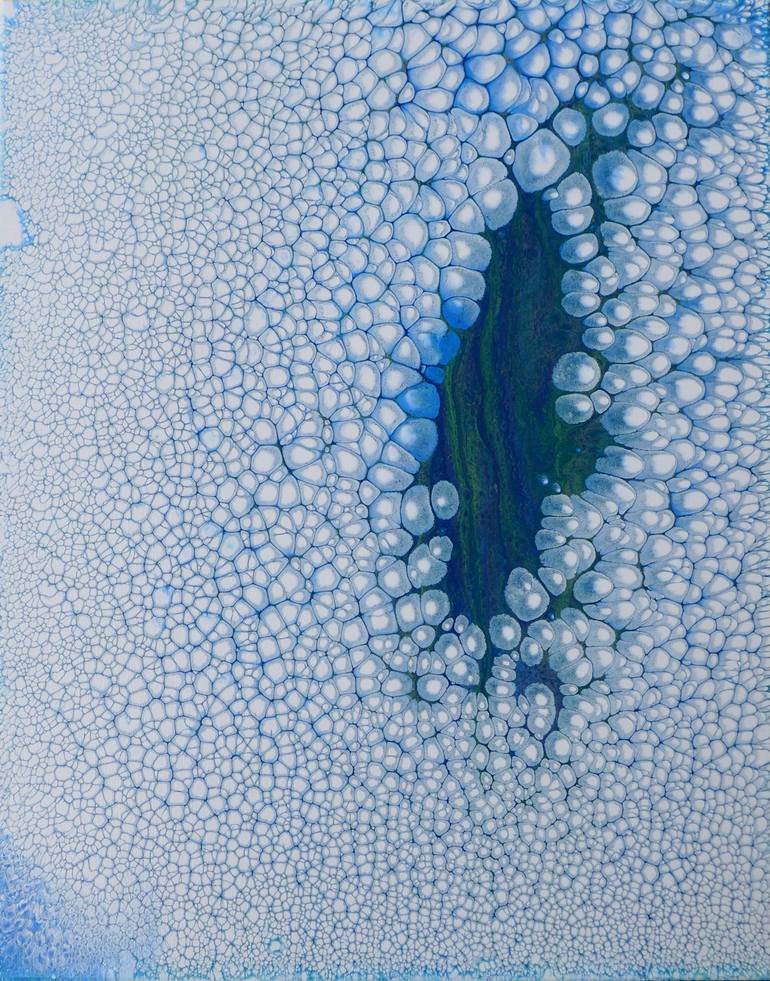 Galactic Bubbles Painting by Angela Gap | Saatchi Art