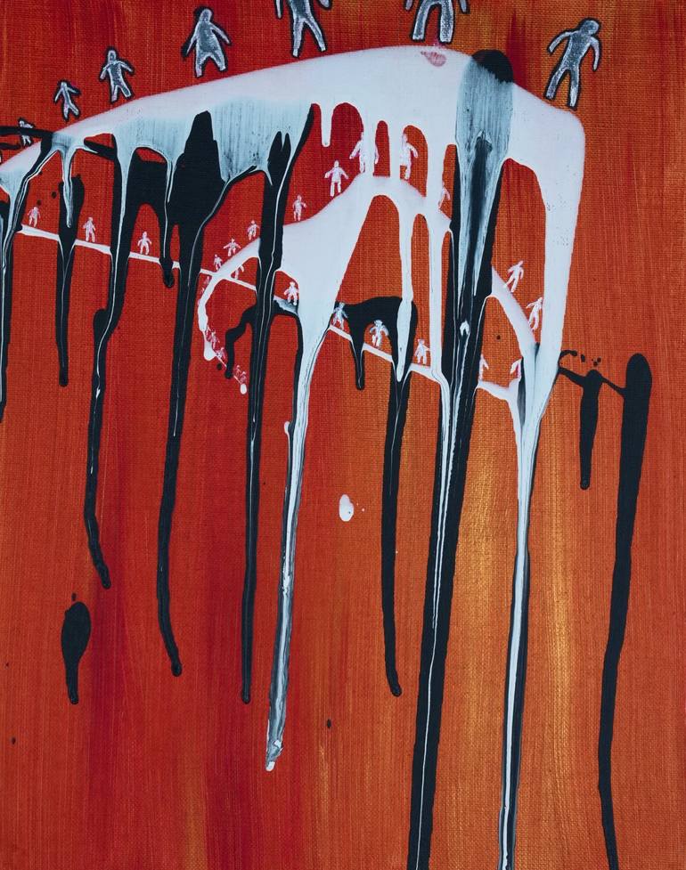 Queuing Painting by Nicholas Turturro | Saatchi Art