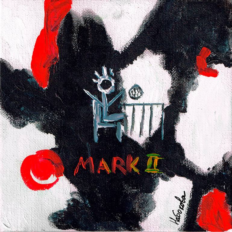 Mark II is eating his breakfast Painting by Marina Nabokova | Saatchi Art