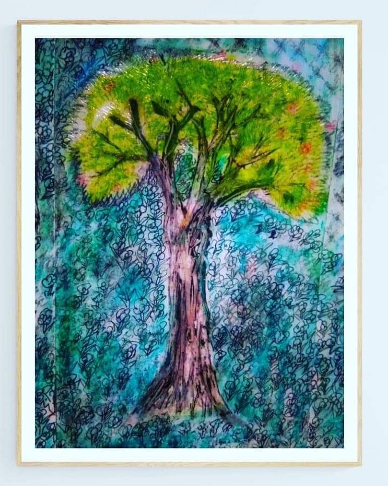 About tree Painting by Lanjar Jiwo | Saatchi Art