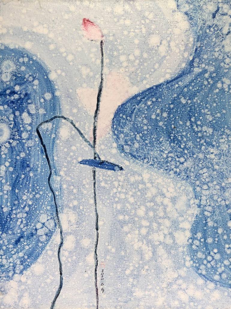 lotus Painting by Chen hui | Saatchi Art