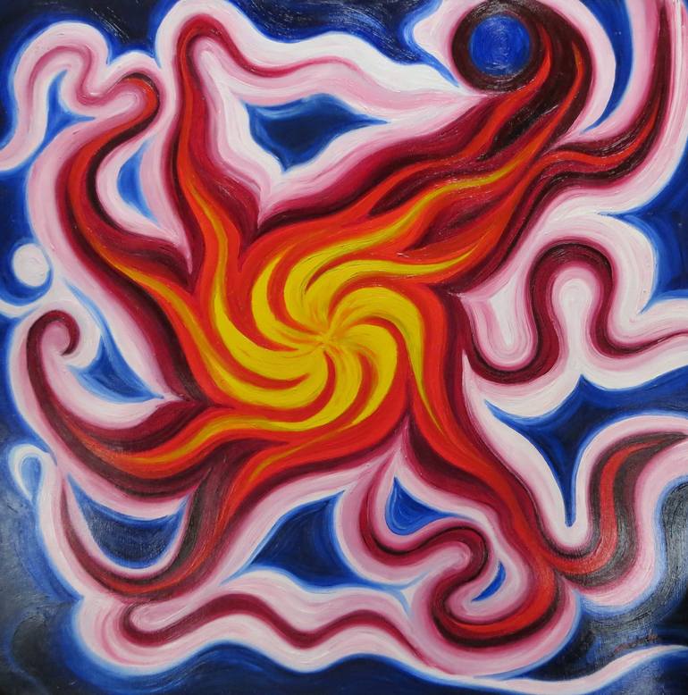 Psycedelic Star Painting by Michele Field | Saatchi Art