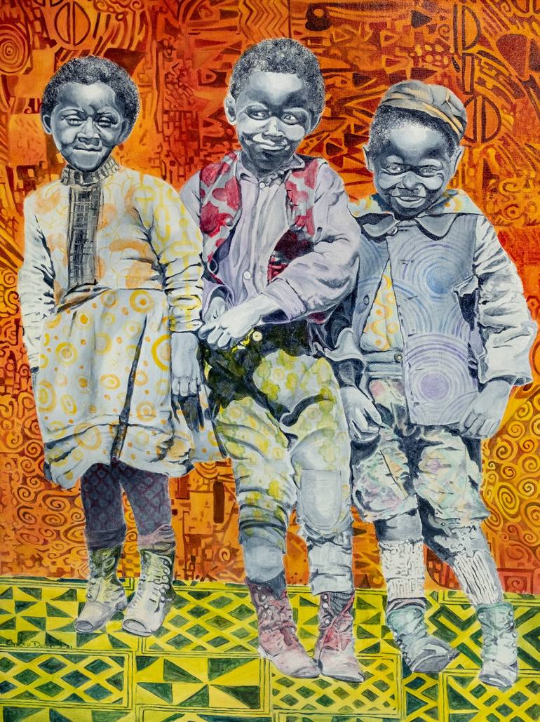 Distant Smile Painting by Andra Daans | Saatchi Art