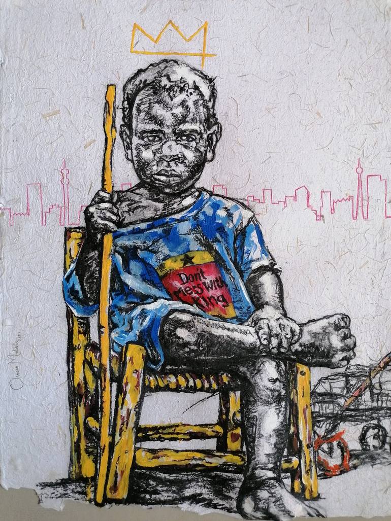 Born To Conquer Drawing by Clement Mohale | Saatchi Art
