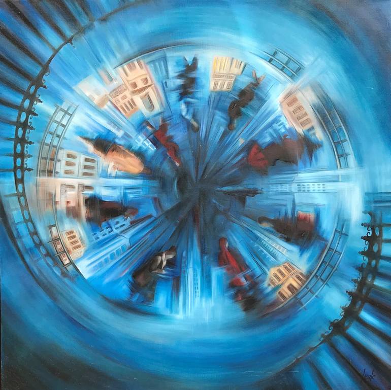 Time Travel Painting by Leyla Yuksel | Saatchi Art