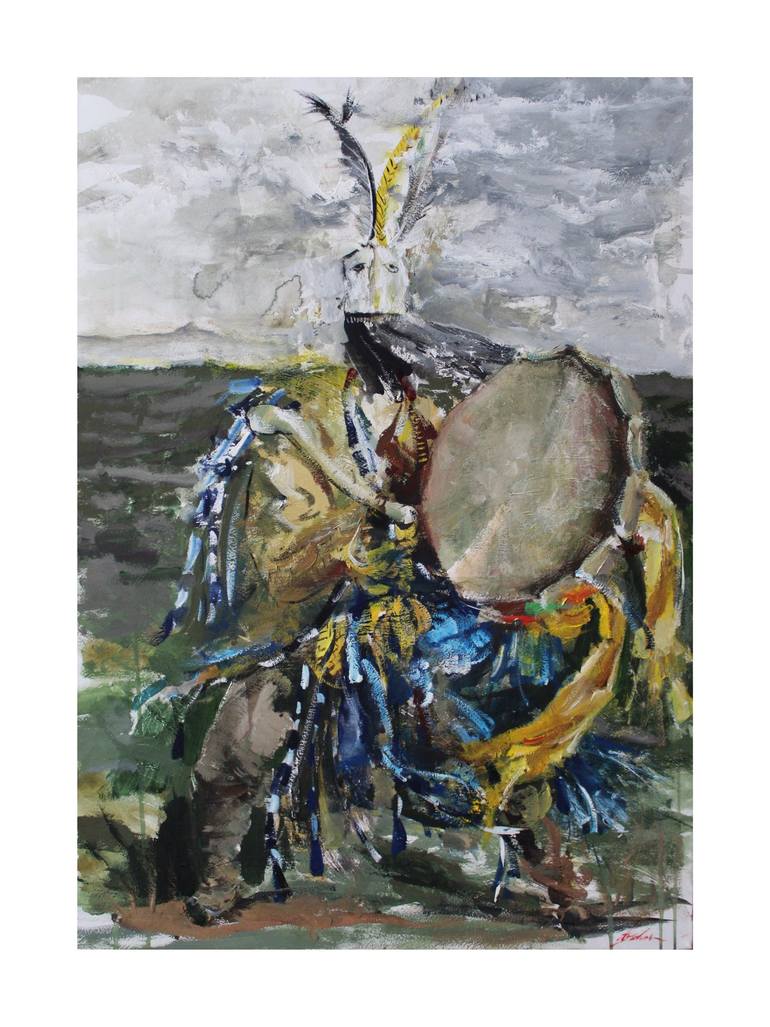 Shaman:Fourteen Echoes of Power Painting by Aydan Aliyeva | Saatchi Art ...