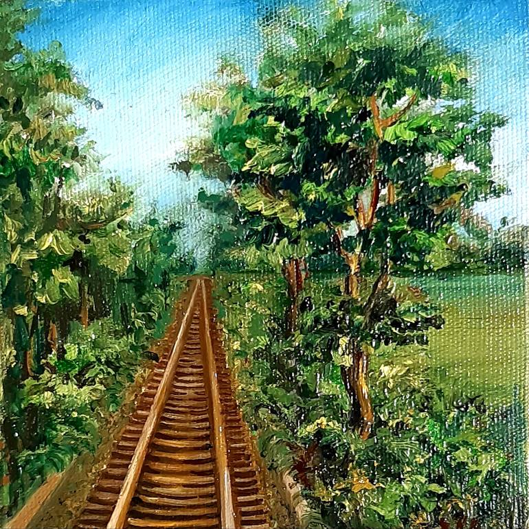 Route Painting by Sunjida Akter | Saatchi Art