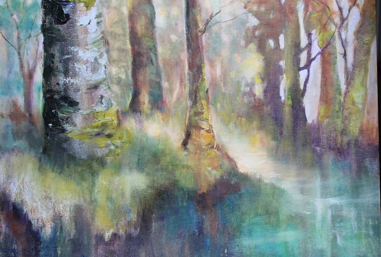 Old Pole Trail Painting by Barbara DeMott | Saatchi Art
