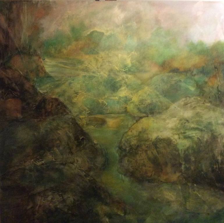 Mountain Dreaming Painting by Barbara DeMott | Saatchi Art
