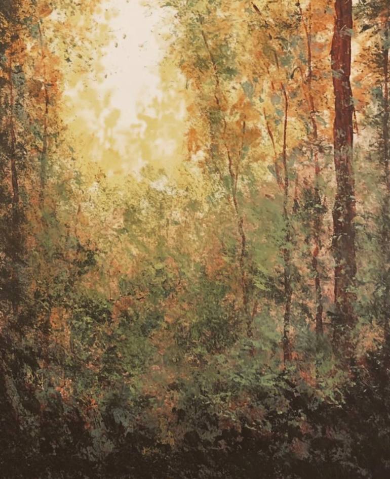 Stillness Painting by Ranji David | Saatchi Art