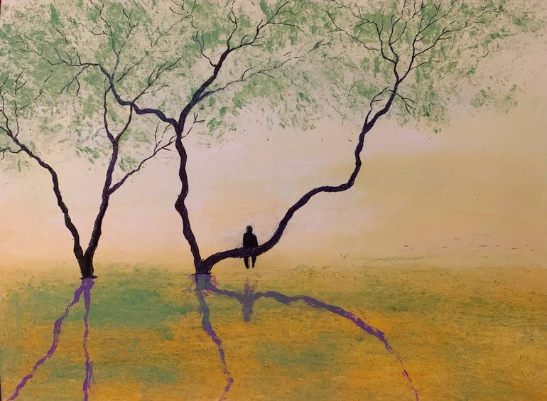 The Wait Painting by Ranji David | Saatchi Art