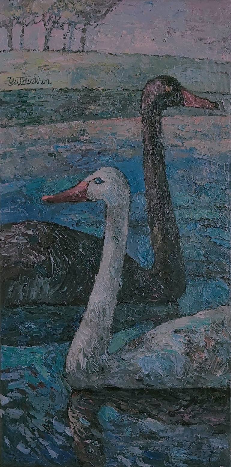 The little spat Painting by Julia Yulduskhon Repikhova | Saatchi Art