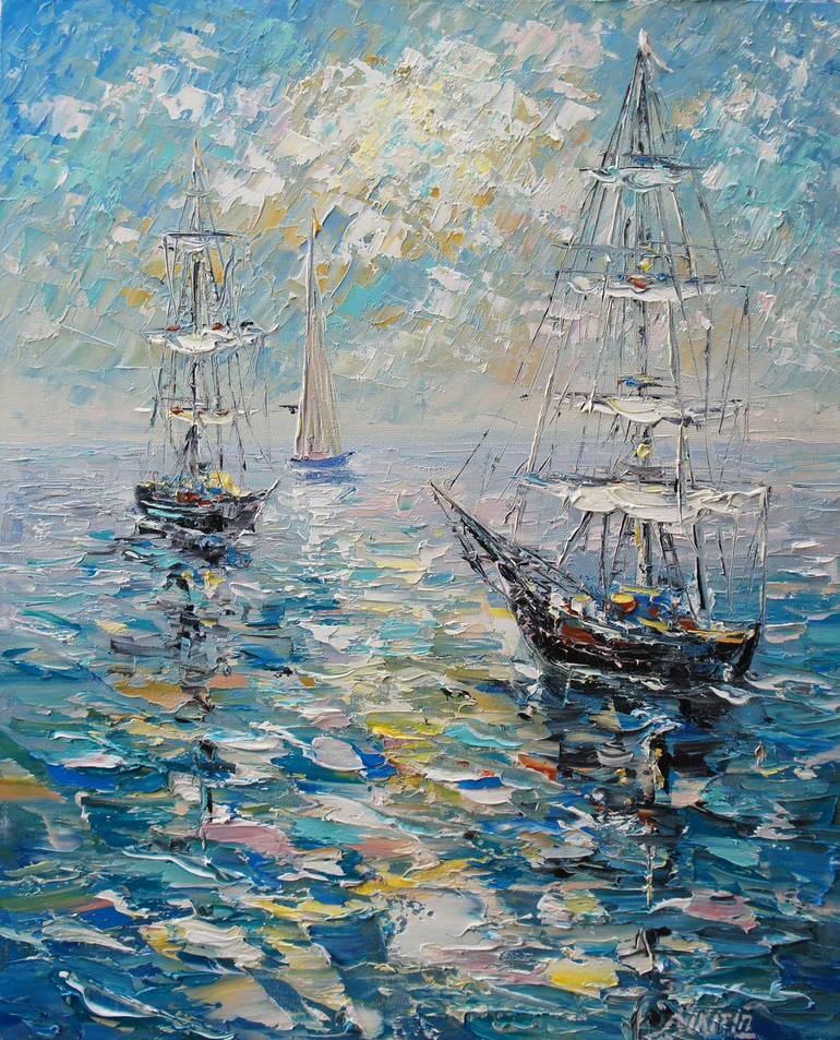 Sunny day Painting by Alexandr Nikitin | Saatchi Art