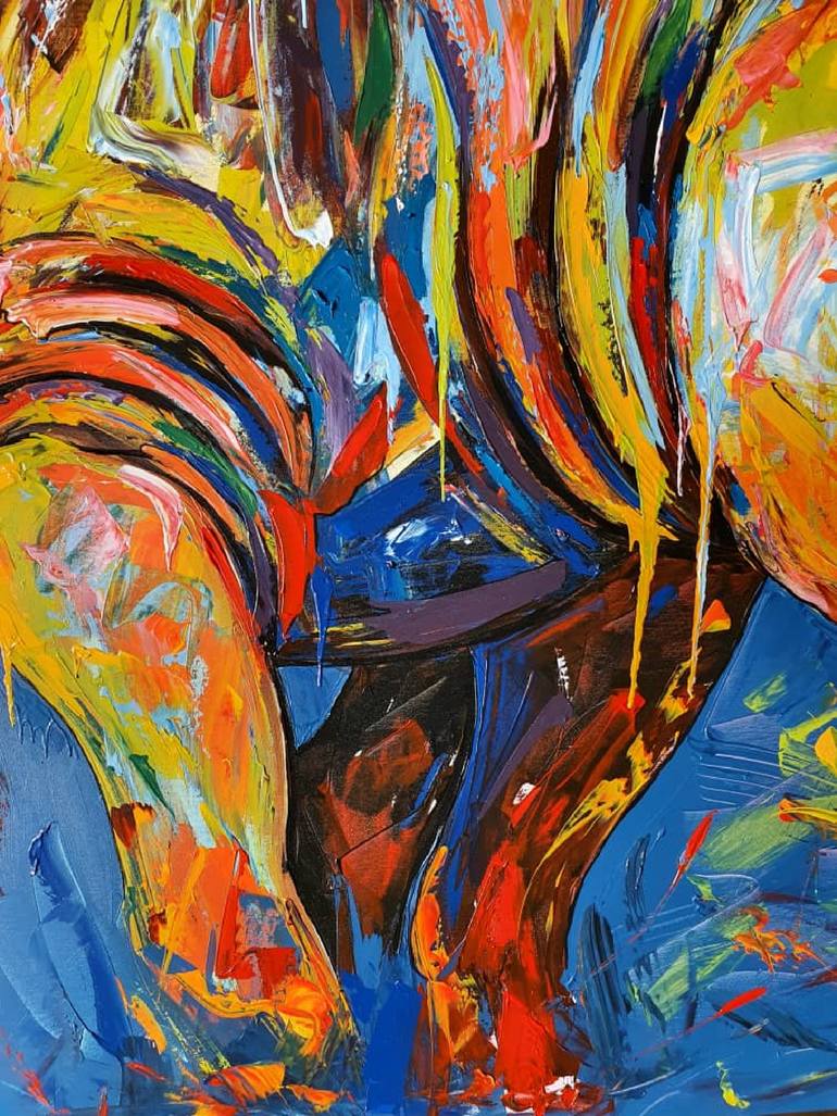 Standing strong Painting by Ema Kato | Saatchi Art