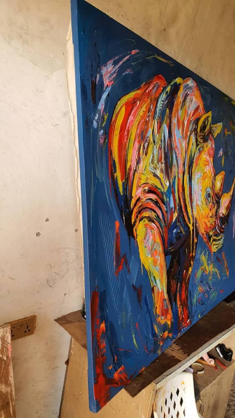 Standing strong Painting by Ema Kato | Saatchi Art