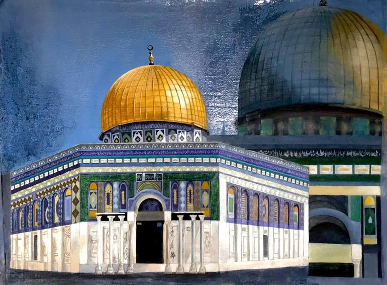 Bait-ul-Muqaddas Painting Painting by Muhammad Haider Ali | Saatchi Art