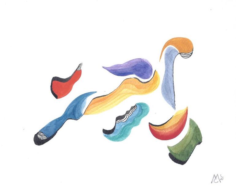 In the Swim Painting by Michael Crespi | Saatchi Art