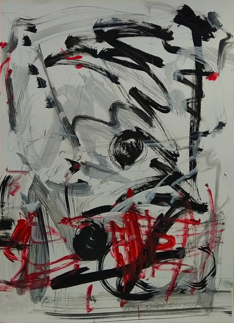 Gelinding coretan Painting by Ismed Sajo | Saatchi Art